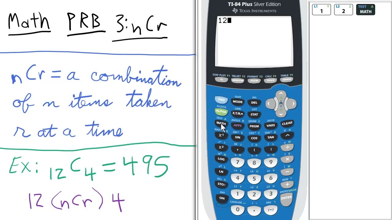 TI84 Calculator Combinations YouTube TI84 Calculator Combinations YouTube