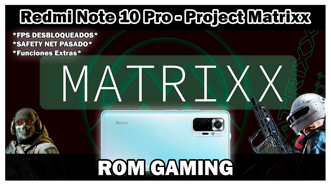 Redmi Note 10 Pro - Matrixx Project A14 - ROM GAMER GENIAL ! - YouTube