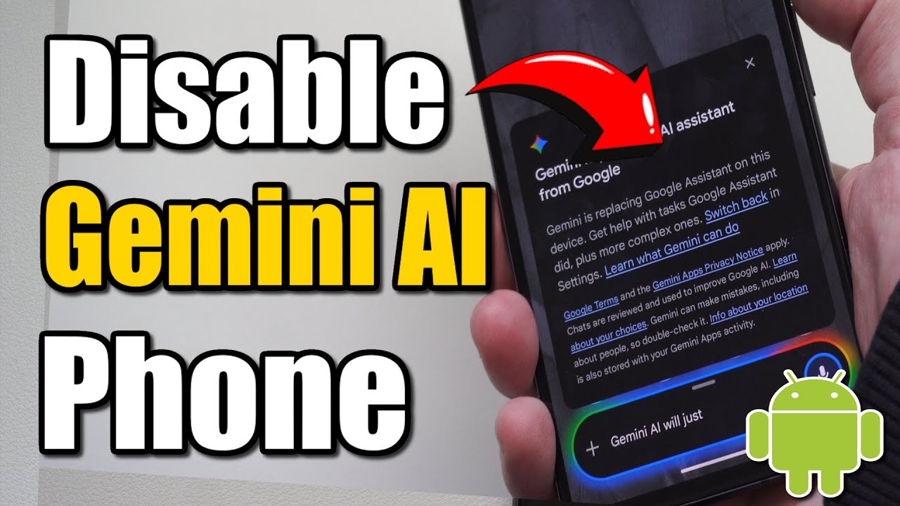 How to Disable Gemini AI on Android Phone (Switch to Power Button ...