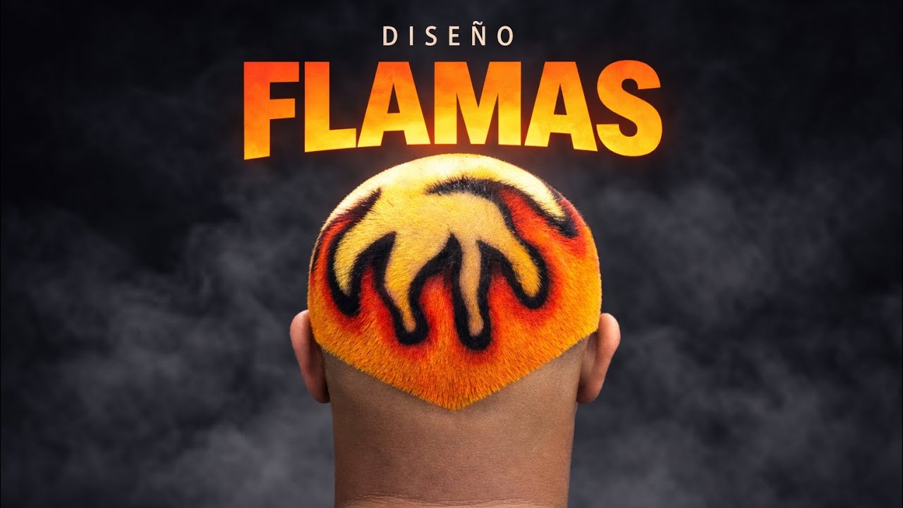 DISEÑO DE FLAMAS 🔥 Corte Creativo Paso a Paso - YouTube