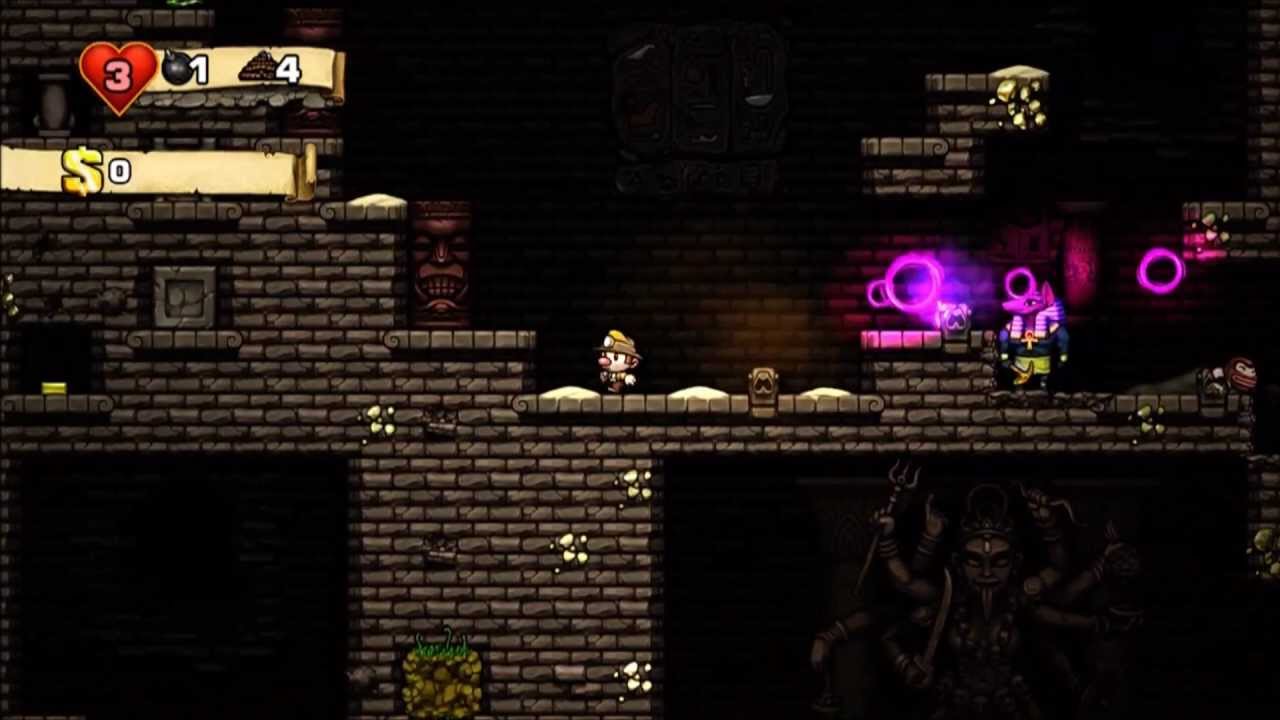 Spelunky XBLA (1080i HD) Quick Tips #14: Anubis Boss - YouTube