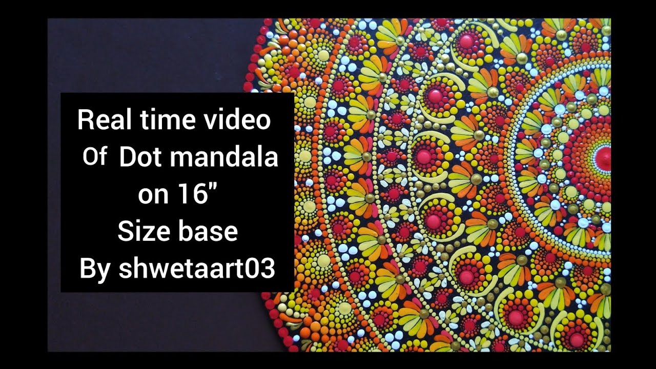 Dot mandala on 16" round diameter MDF board by shwetaart03|Meditation ...