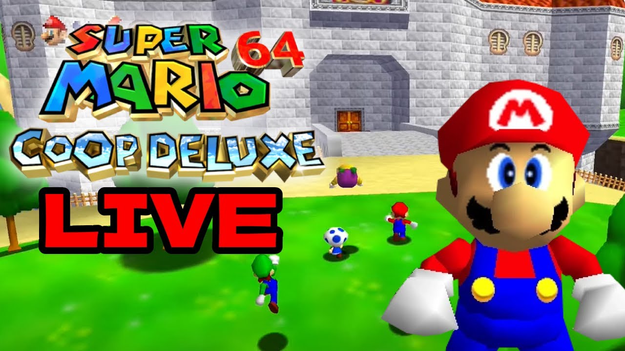 Mario 64 Coop Deluxe LIVE (viewer lobbies) - YouTube