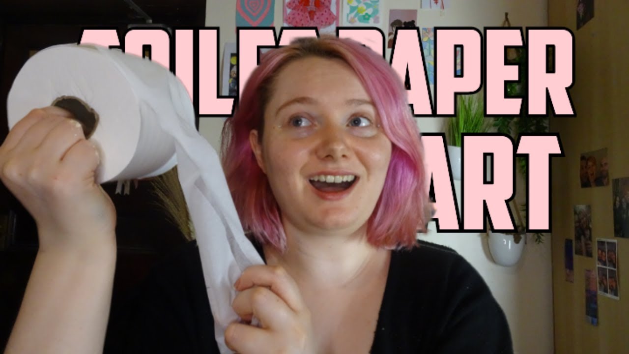 ART with TOILET PAPER!? Textured Art - YouTube