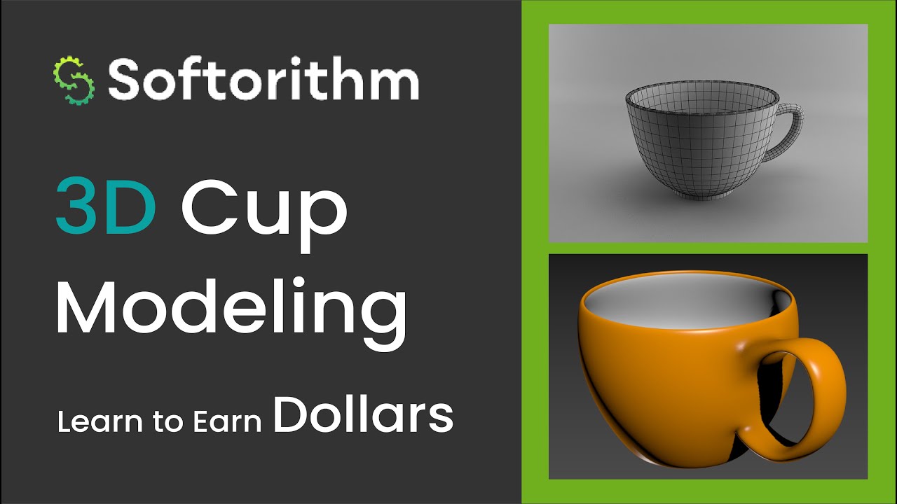 How to make a 3D cup of coffee in 3DS Max - YouTube