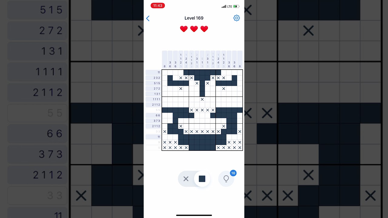 Nonogram.com - Number Puzzle LEVEL 169 - YouTube