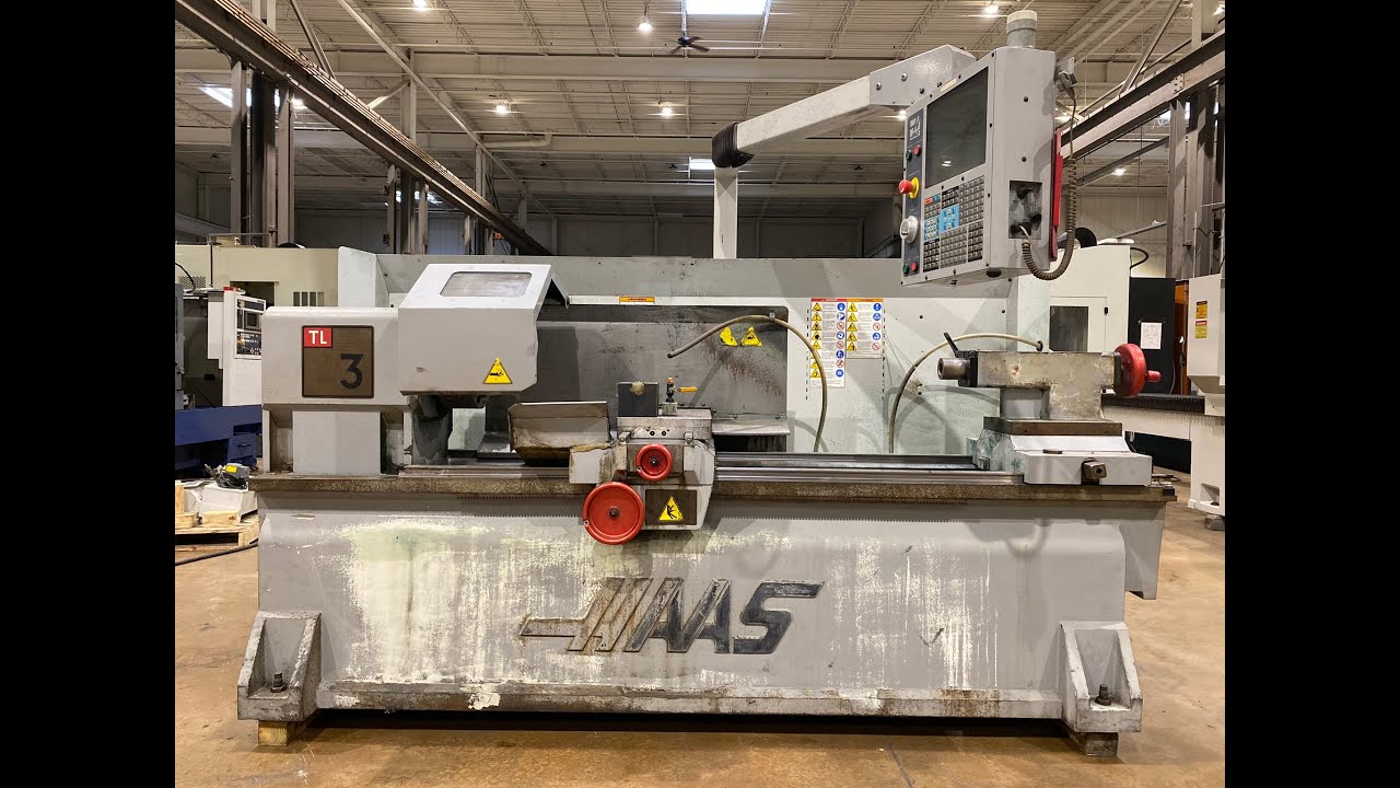 Haas TL-3 Tool Room CNC Lathe (2008) Video 1 AssetExchangeInc.com - YouTube