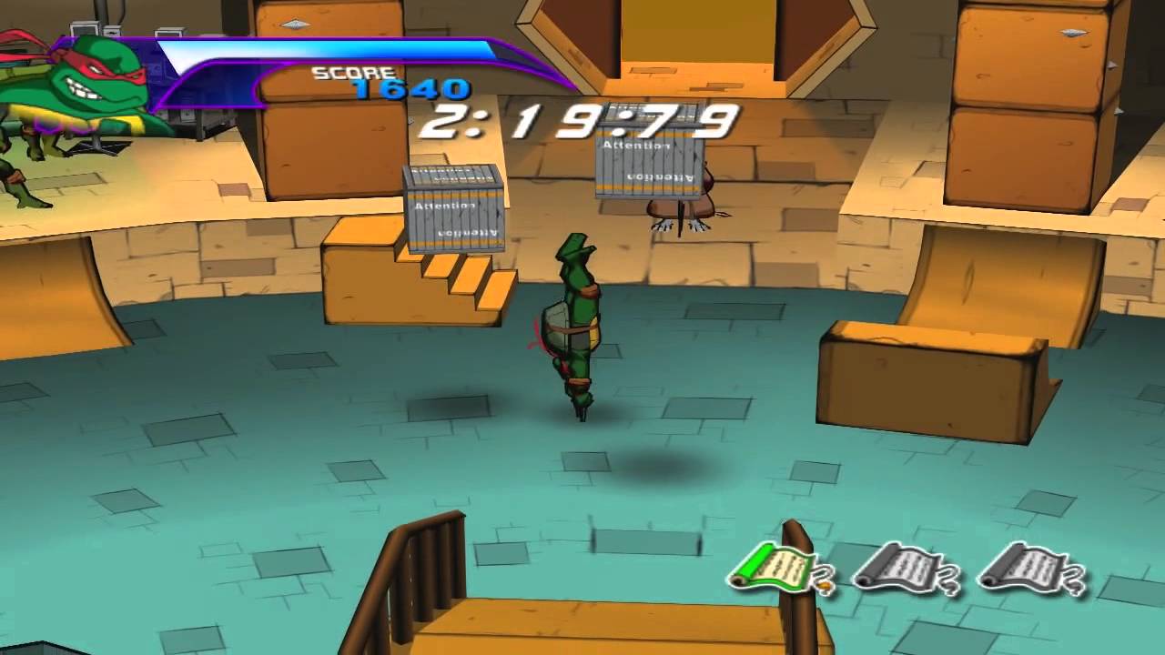 TMNT 2003 (PS2) walkthrough - The Secrets - YouTube
