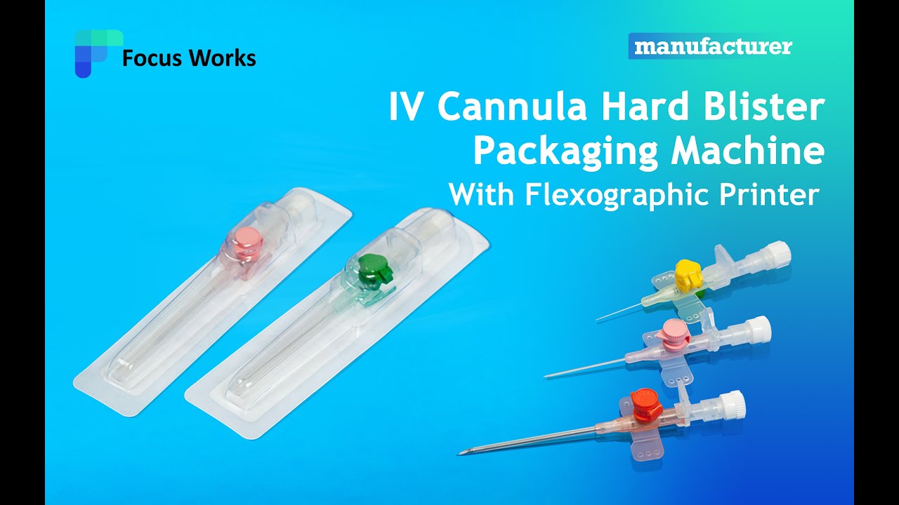 IV cannula hard blister packaging machine with flexographic printer ...
