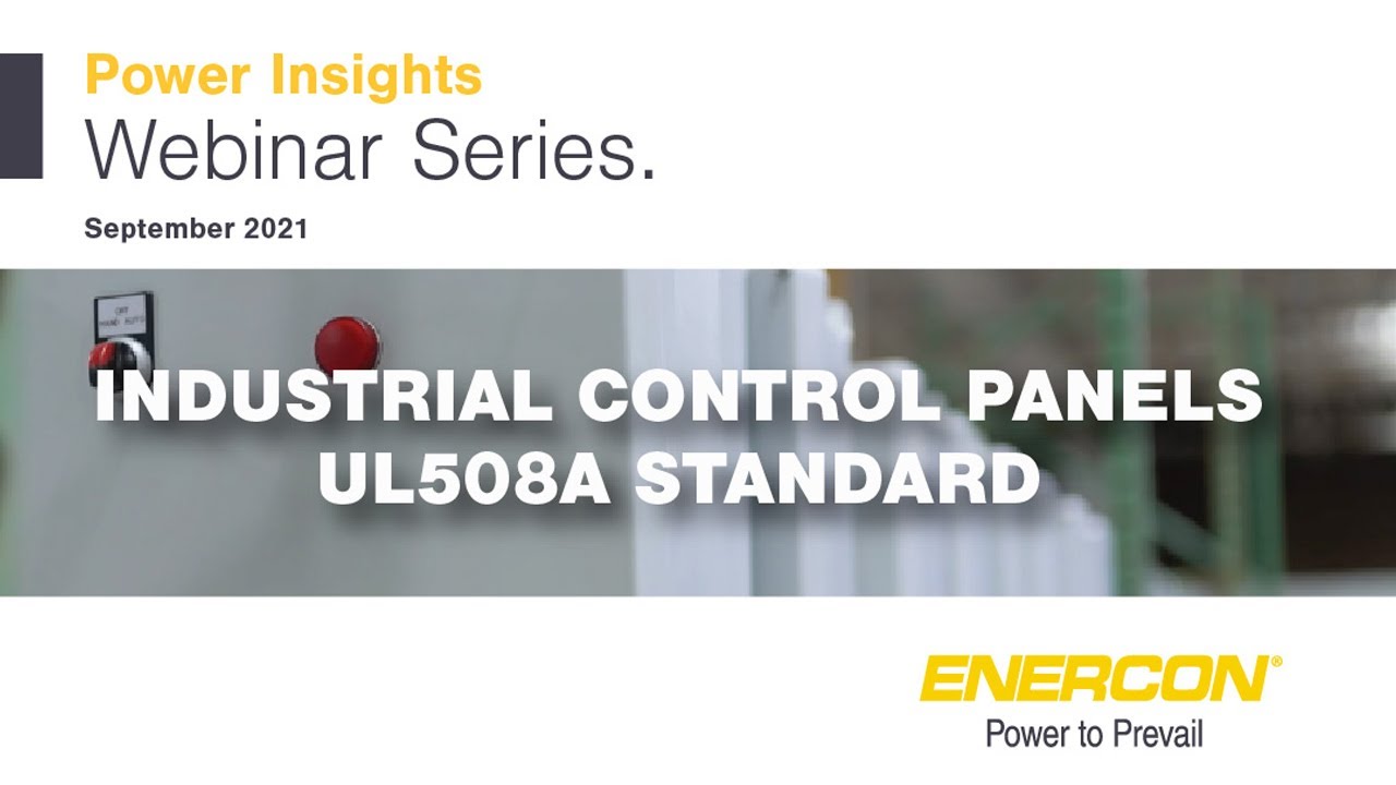 Industrial Control Panels UL508A Standard - YouTube