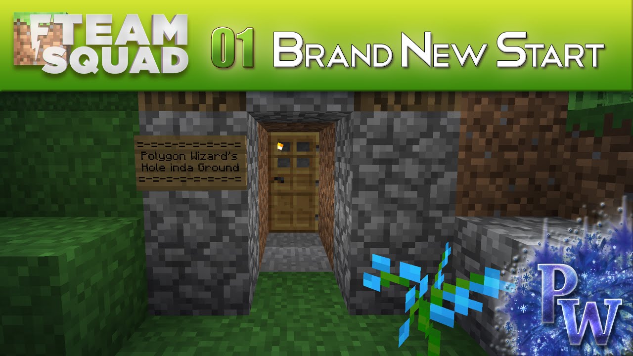 Minecraft :: F-Team Squad SMP :: Episode 01 - Brand New Start - YouTube