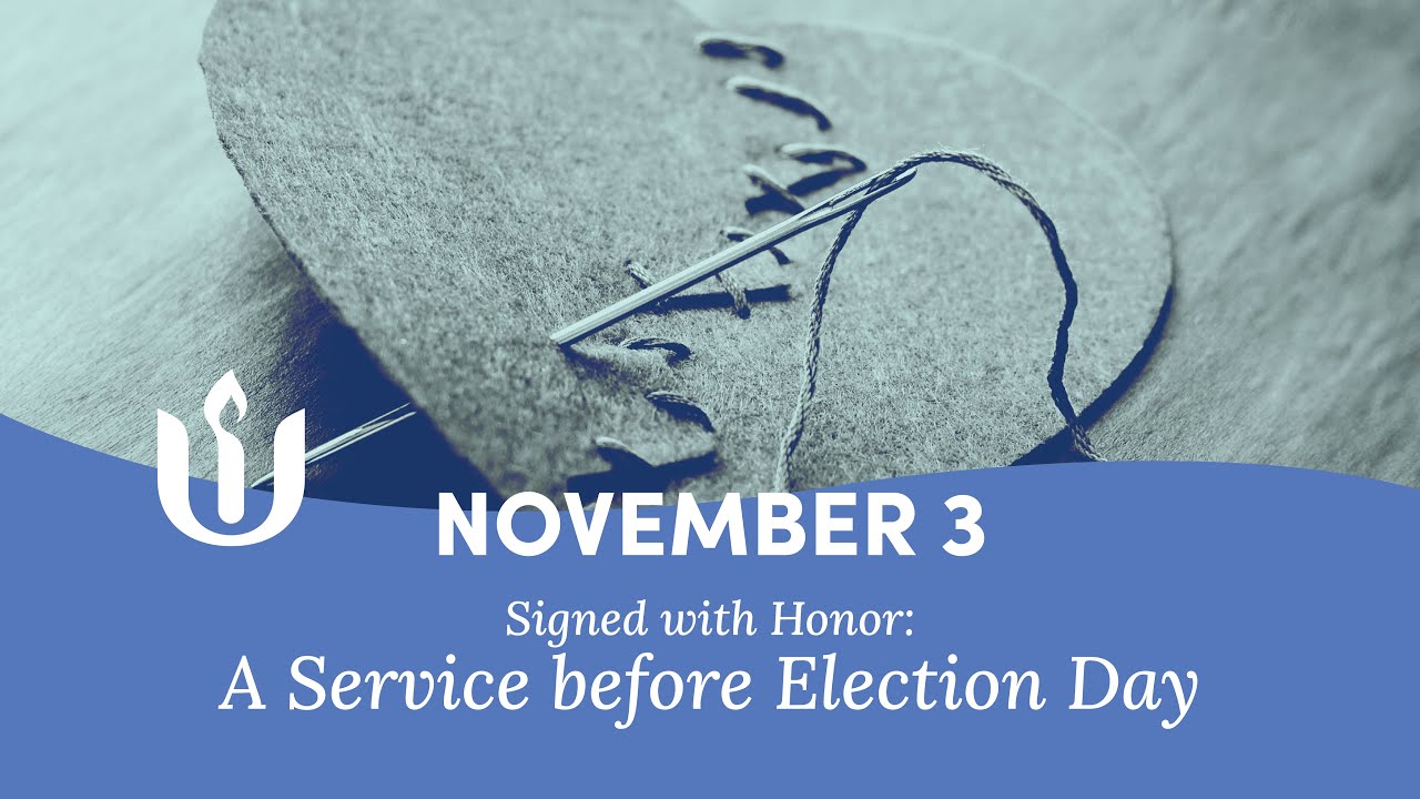 Signed with Honor: A Service before Election Day, led by Rev. David Carl Olson - YouTube