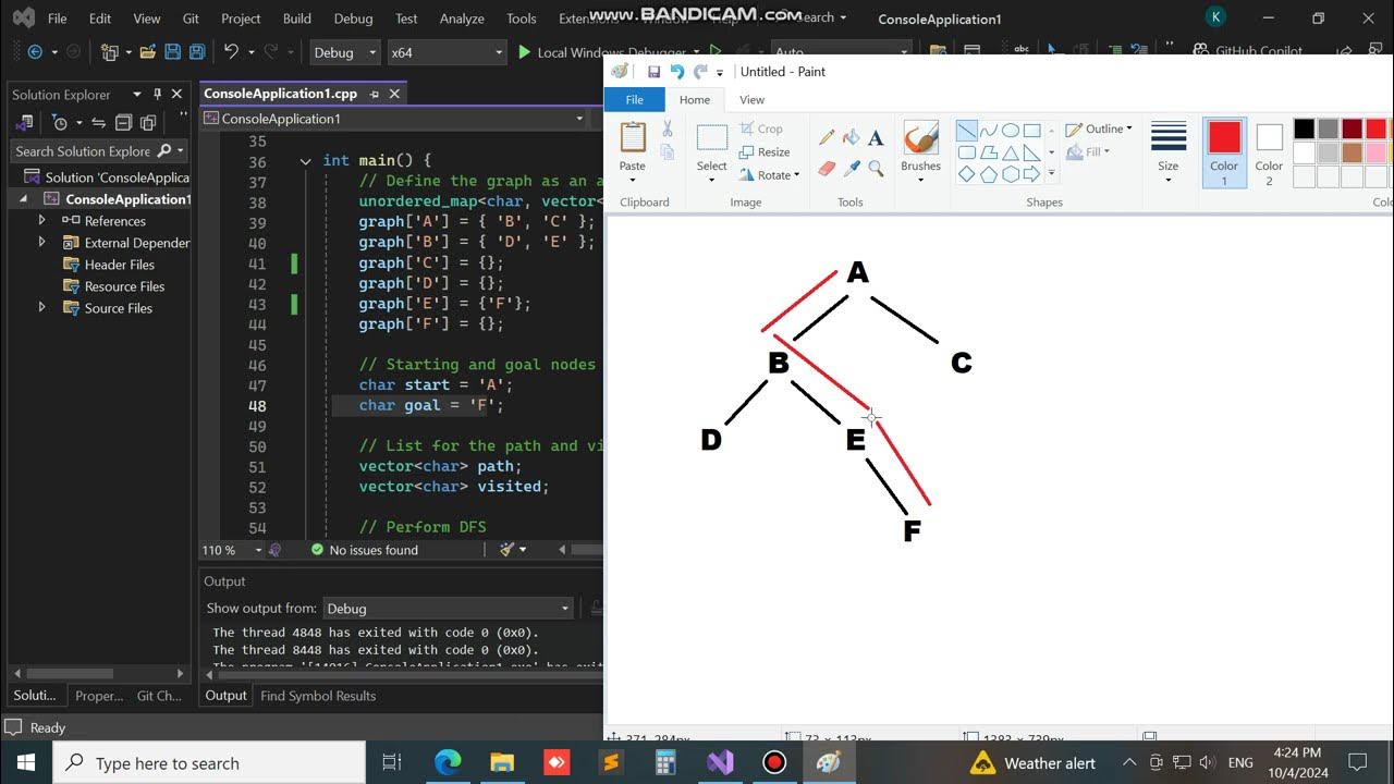 Depth-First Search in C++: Finding Paths Between Nodes - YouTube