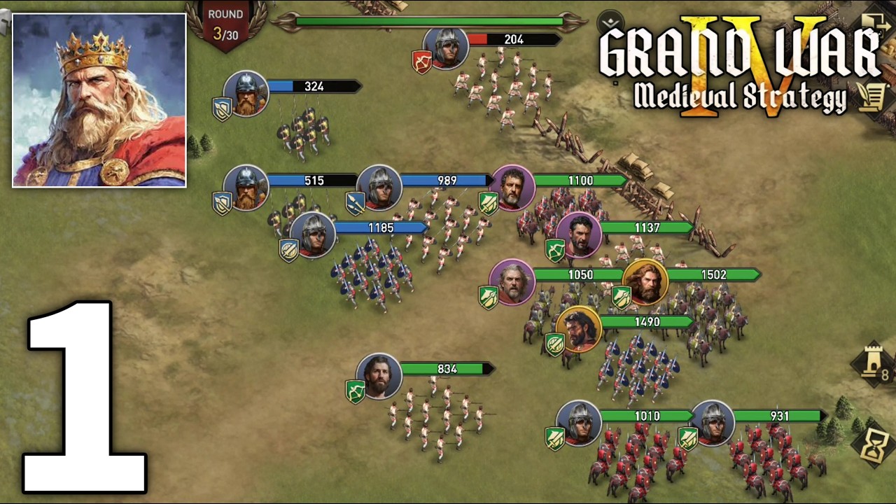Grand War 4: Medieval Strategy Gameplay Walkthrough Part 1 (iOS ...