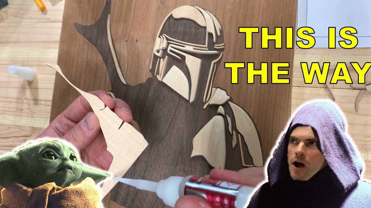 AMAZING Scroll Saw Project // STAR WARS Mandalorian Art - YouTube