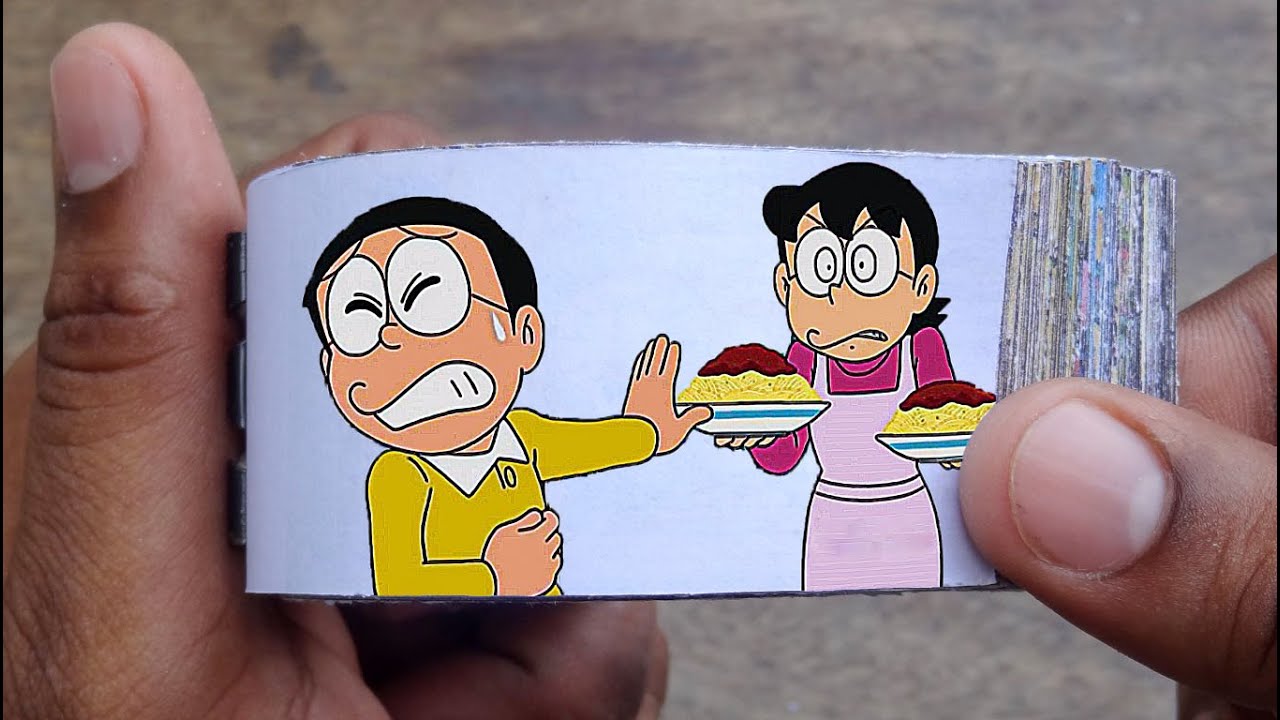 Doraemon Cartoon Flipbook #78 | Super Hungry Nobita Flip Book | Flip ...