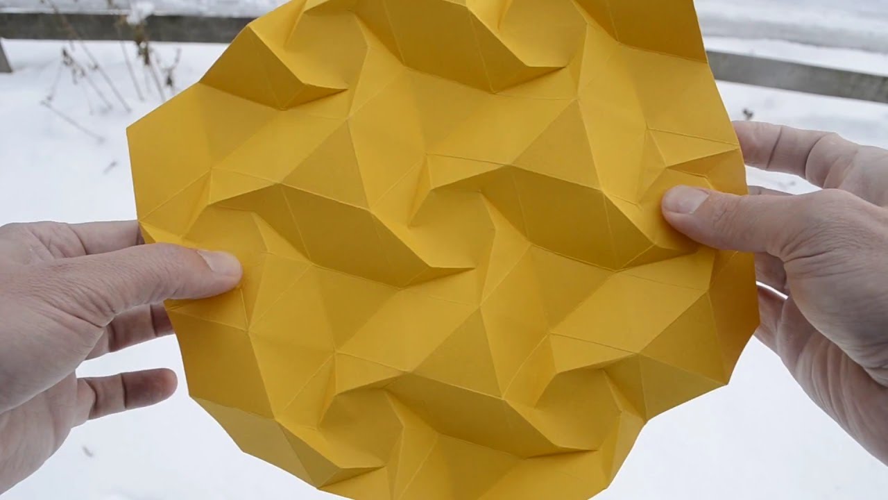 Ron Resch Octet Tessellation Transition - YouTube