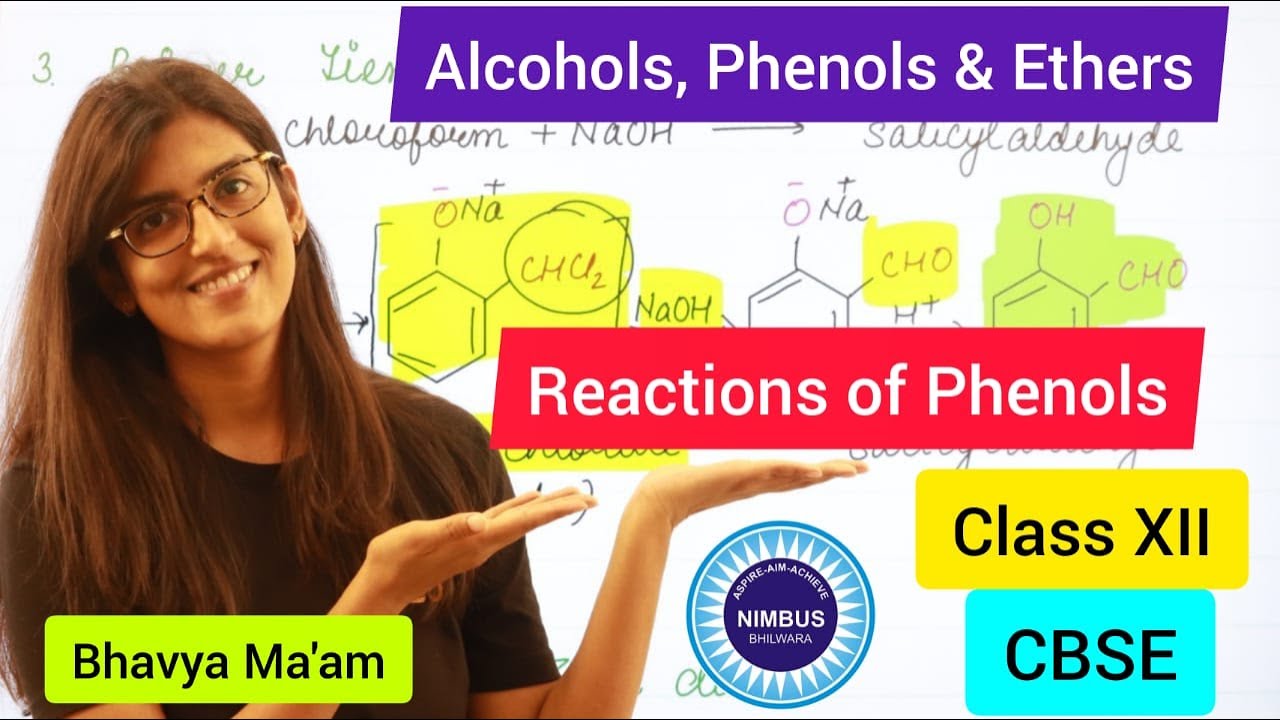 Reactions of Phenols | Organic Chemistry | Class XII | Board | CBSE ...