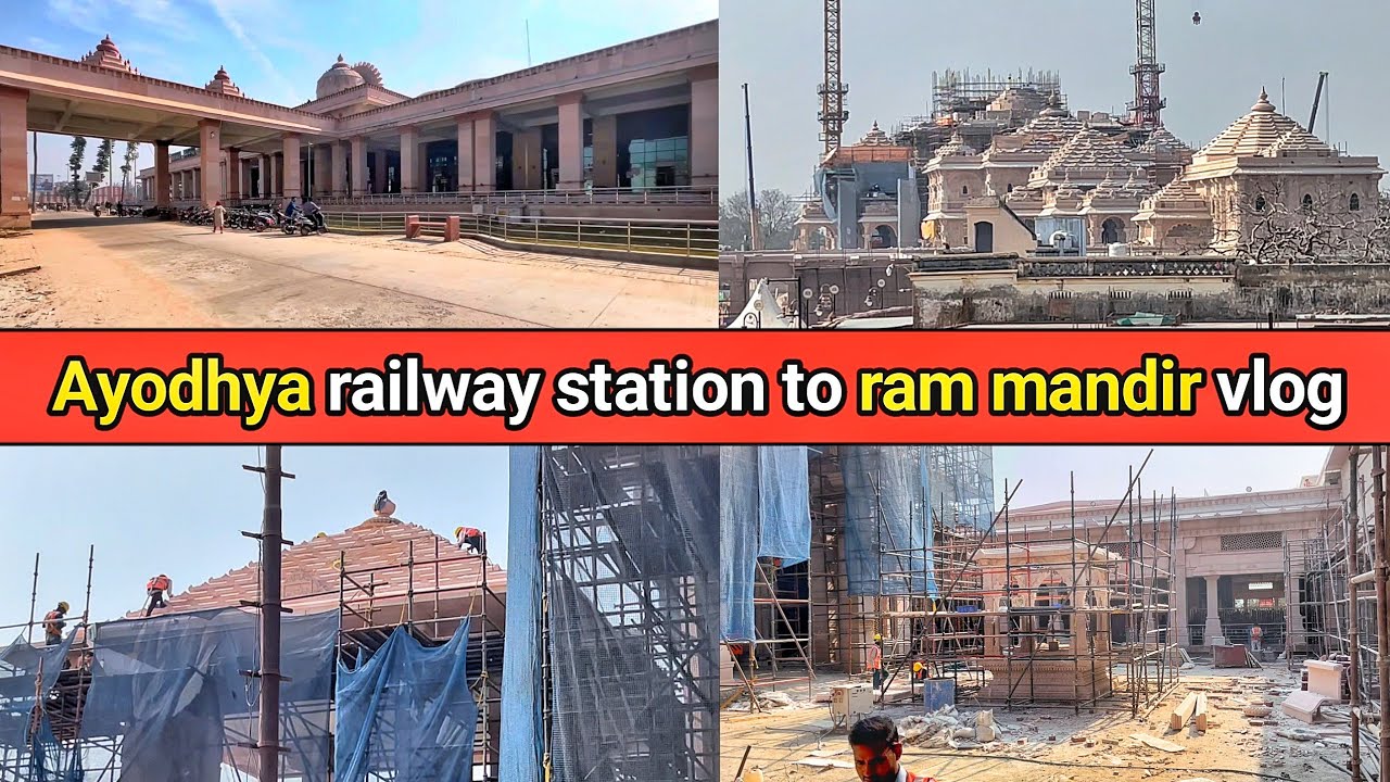 Ayodhya Dham Railway Station to RamMandir vlog/ayodhya dham station to ...