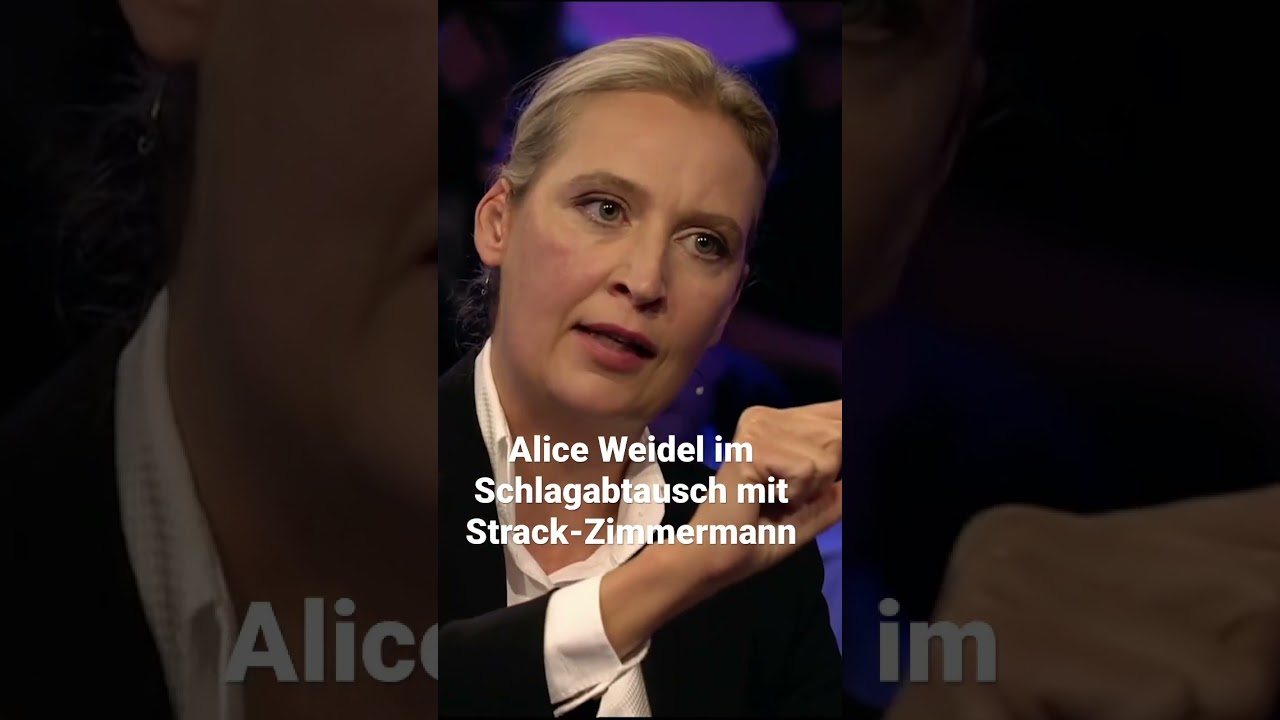 Alice Weidel im Schlagabtausch mit Strack-Zimmermann bei Maischberger ...