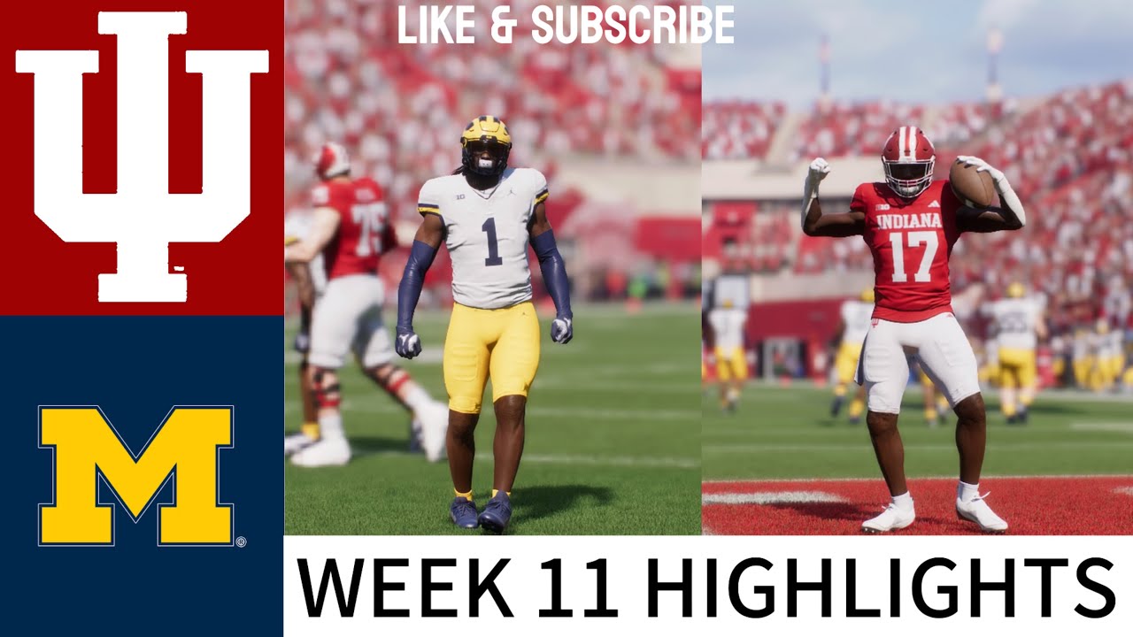 Michigan Wolverines vs Indiana Hoosiers | Full Game Highlights | 2024 ...