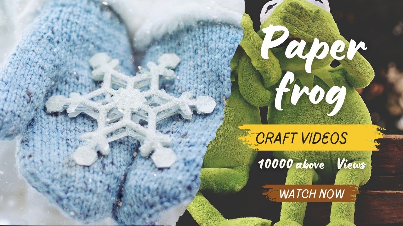 HOW TO MAKE JUMPING FROG AND SNOWFLAKE USING PAPER #youtubefeeds # ...