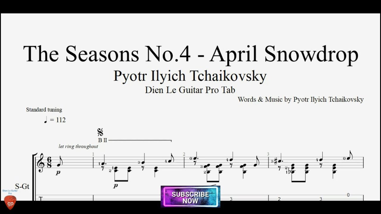 The Seasons No.4 - April Snowdrop by Pyotr Ilyich Tchaikovsky for ...