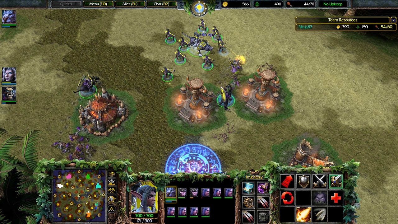 4k hdr Warcraft III beta reforged night elf game froze on me had to alt ...
