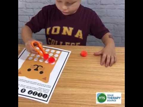 Flip and Fill Fine Motor Games Animals - YouTube