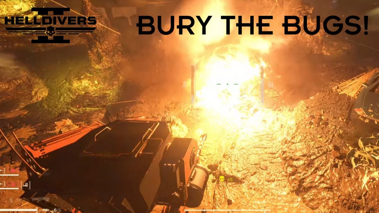 Clear those bug Holes! - Mission 1 - Helldivers 2 - YouTube