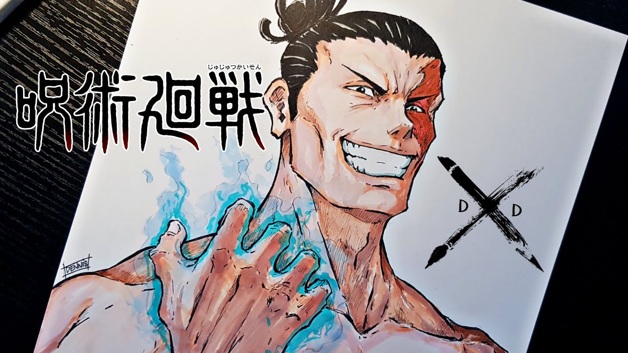 Drawing Aoi Todo | JUJUTSU KAISEN | Timelapse | Colouring using Touch ...