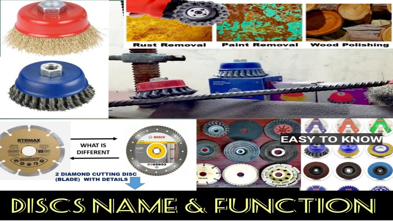 Mostly Use Discs Name & Function with details /angle grinder & grinder ...