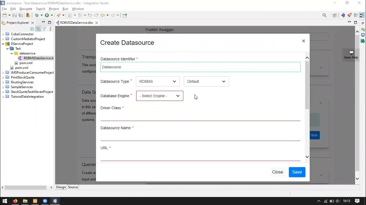 Expose Datasource as a Service WSO2 Integration Studio - YouTube
