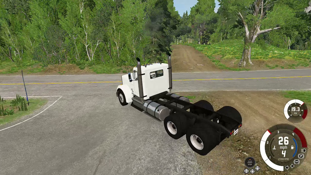 BeamNG drive Drift 18 Wheeler - YouTube