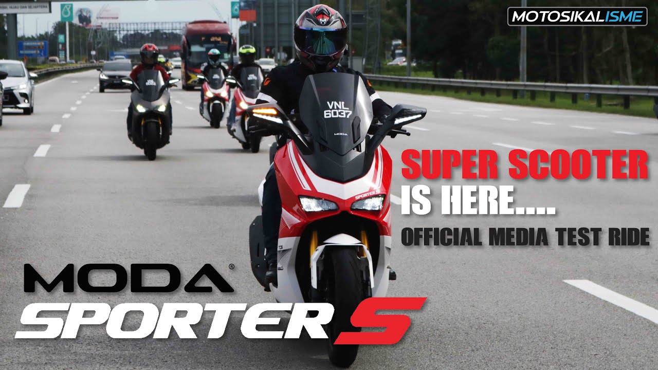 MODA SPORTER-S SUPER SCOOTER | OFFICIAL MEDIA TEST RIDE | 16 JANUARY ...