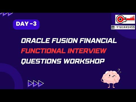 Oracle Fusion Financial Functional Interview questions workshop -Day3#o3technologies - YouTube