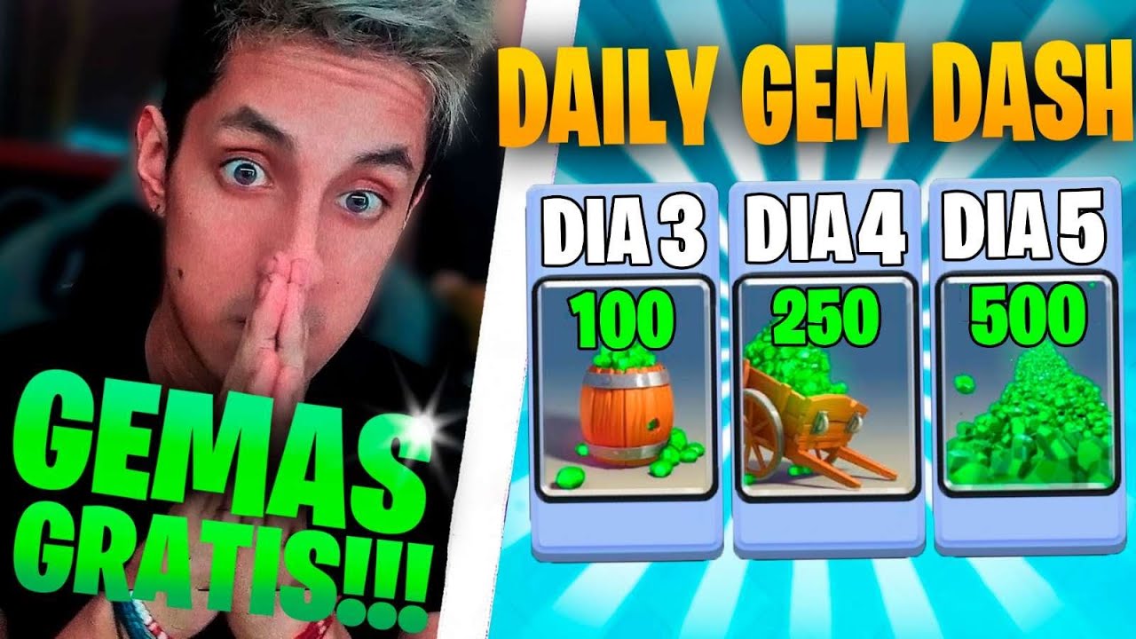 👉 CONSIGUE GEMAS GRATIS EN CLASH ROYALE 2024!! 🤑 DAILY GEM DASH ...
