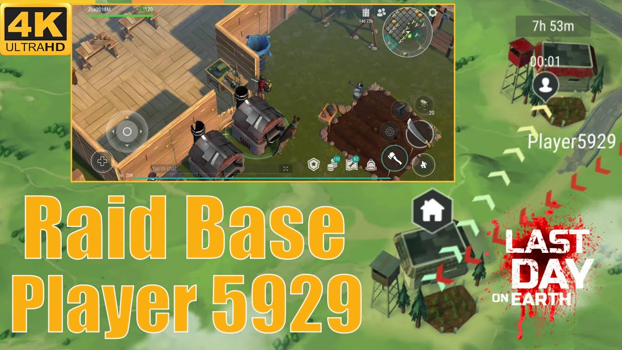 Last Day on Earth Survival Raid Base Player 5929 4K - YouTube