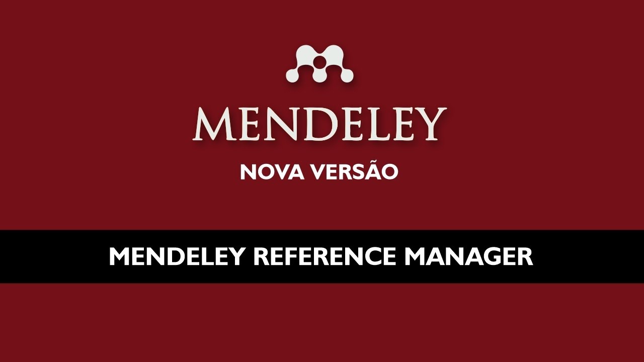 Mendeley Reference Manager (nova versão) - YouTube