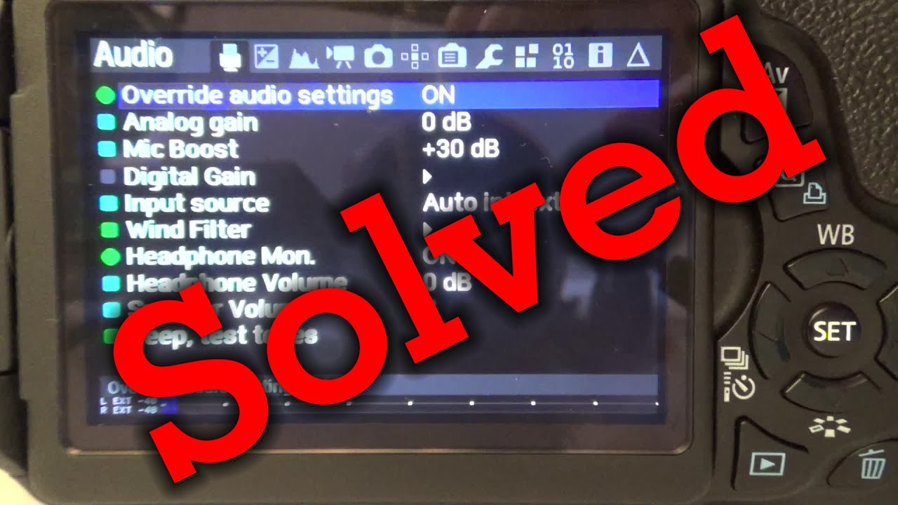 How fix noise in Canon DSLR External mic - problem solved - YouTube
