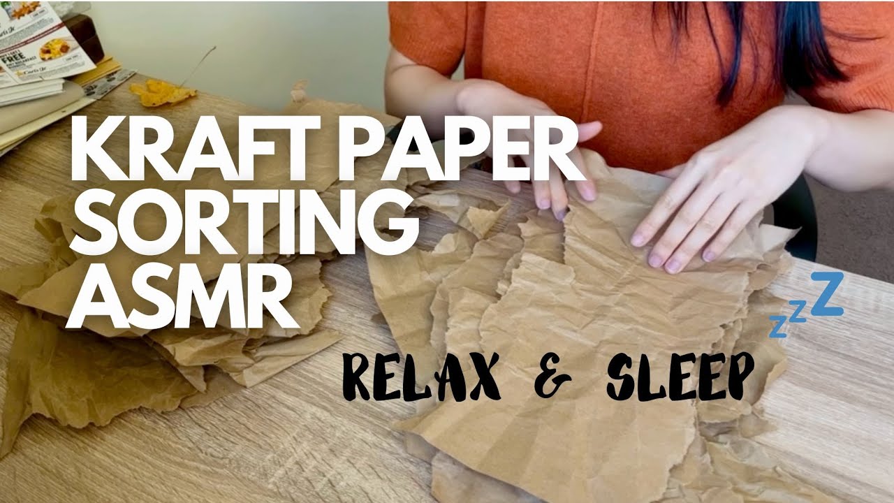 Kraft Paper Sorting ASMR / Paper Tearing (no talking) - YouTube
