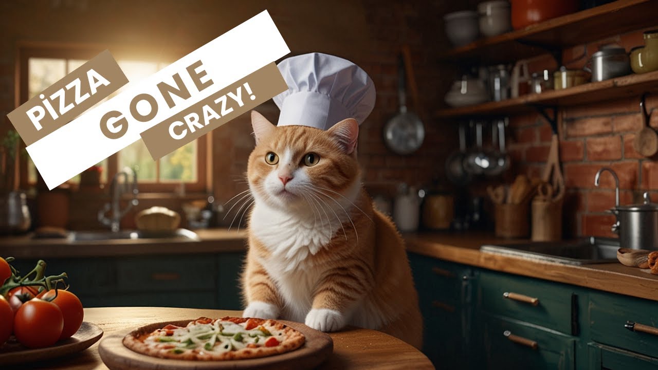 Magic Chef Cat 🐱 – The Runaway Pizza! 🍕🎩 | Fun Animation - YouTube