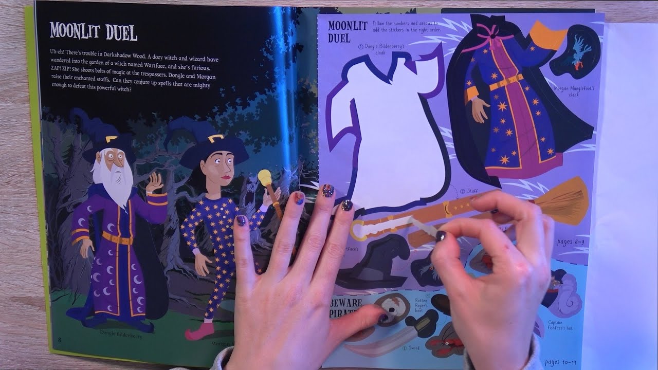 Relaxing Halloween Sticker Book - Spooky! - YouTube