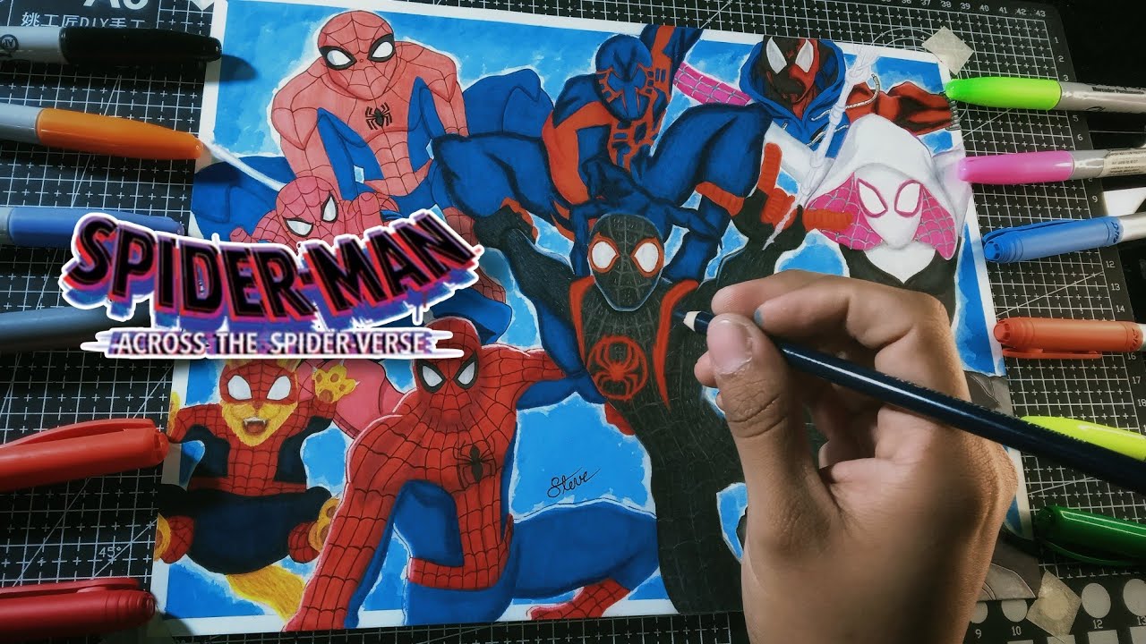 Dibujando el #spiderverse / Spider-Man: Across The Spider-Verse - YouTube