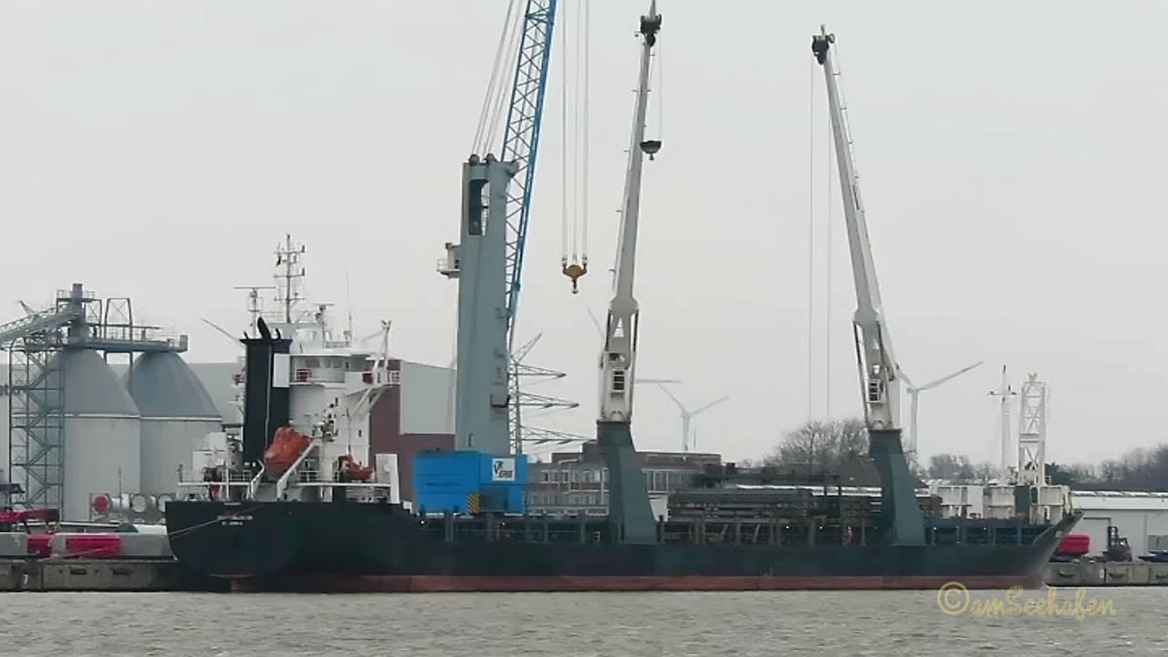 crane ship BBC CHALLENGER ex THORCO CHALLENGER V2FB8 IMO 9369095 Emden ...