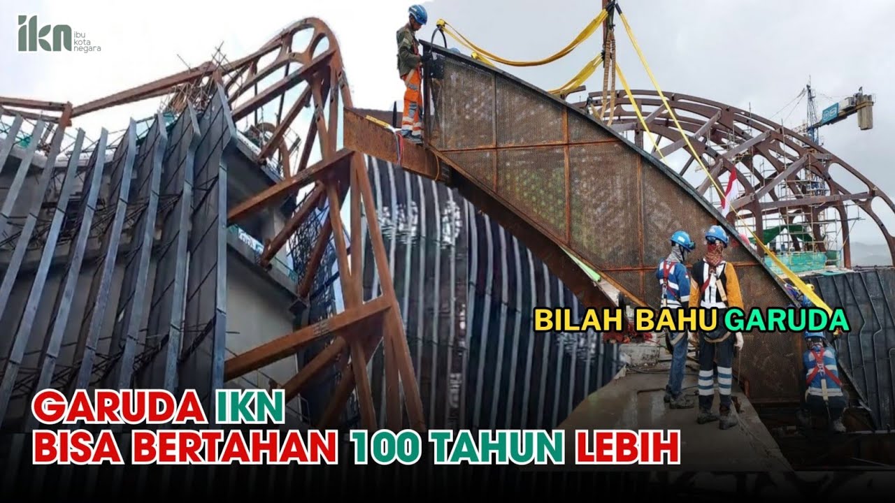 Bilah Bahu Garuda IKN Dipasang - Patung GARUDA IKN Bertahan Hingga 100 ...