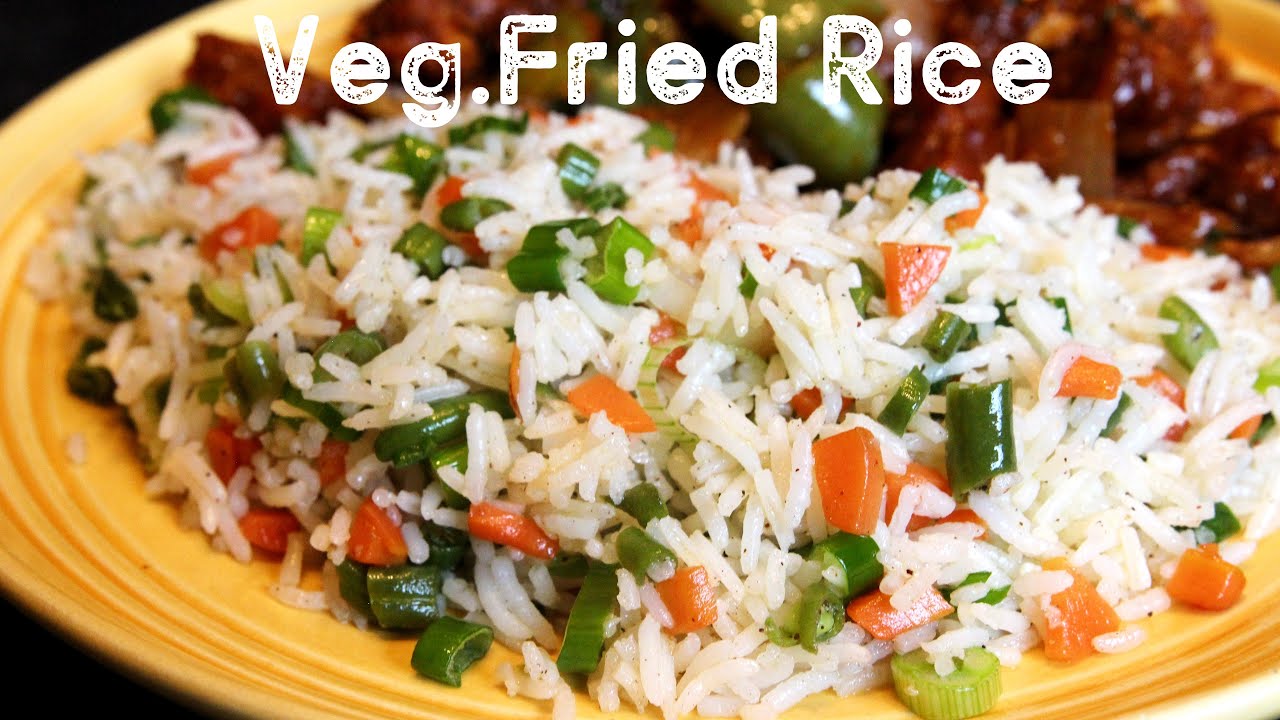 വെജ് ഫ്രൈഡ് റൈസ്||Veg.Fried Rice| Quick & easy Dhaba style fried rice ...