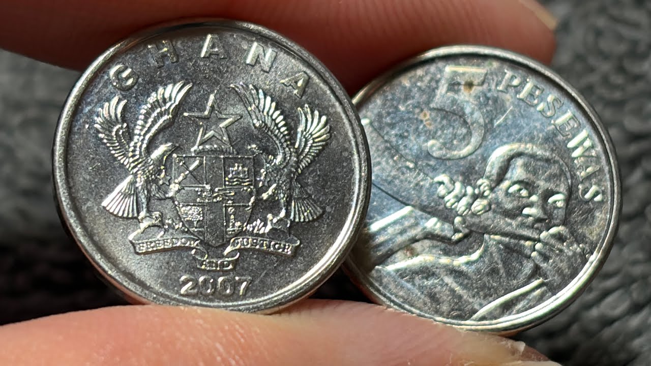 2007 Ghana 5 Pesewas Coin • Values, Information, Mintage, History, and ...