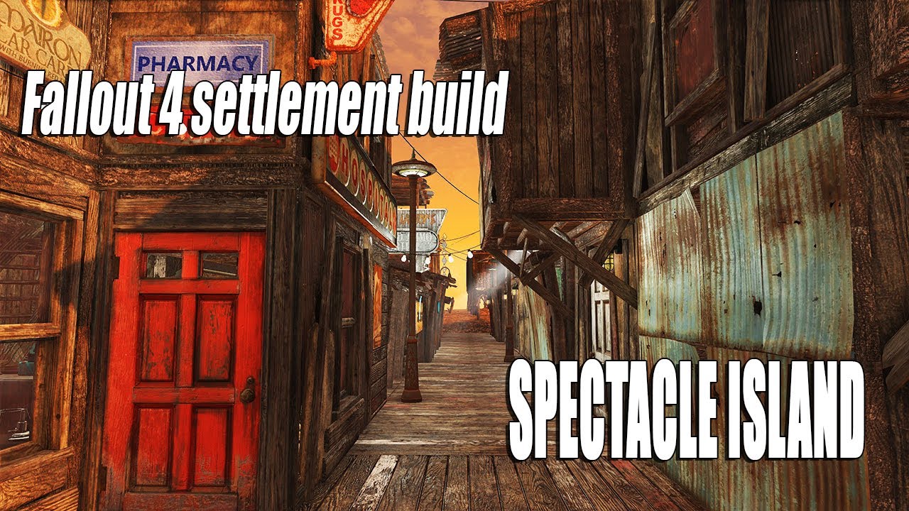 Fallout 4 Spectacle Island settlement build - YouTube