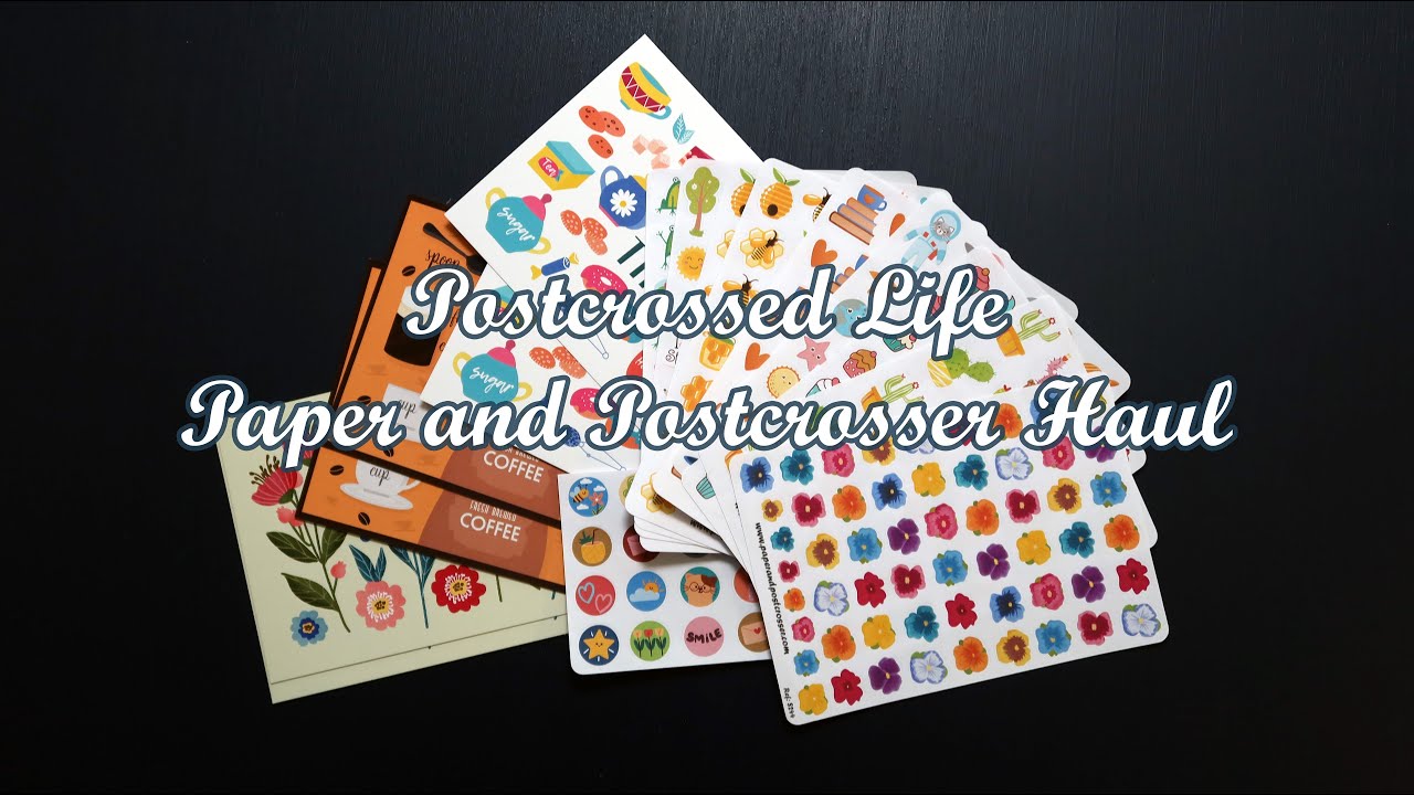 Paper and Postcrosser Haul — Postcrossed Life #10 - YouTube